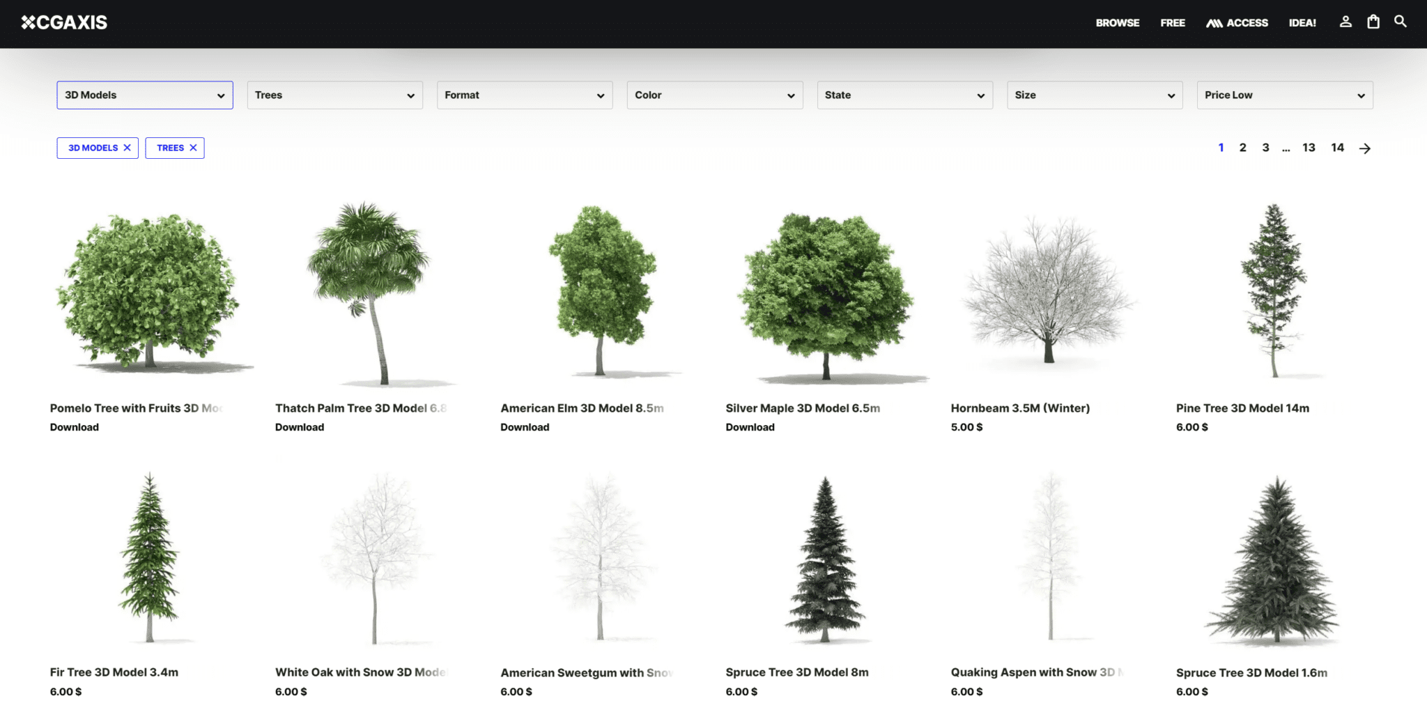 +100 Modèles d'arbres 2D et 3D à Télécharger Gratuitement en 2023 ...
